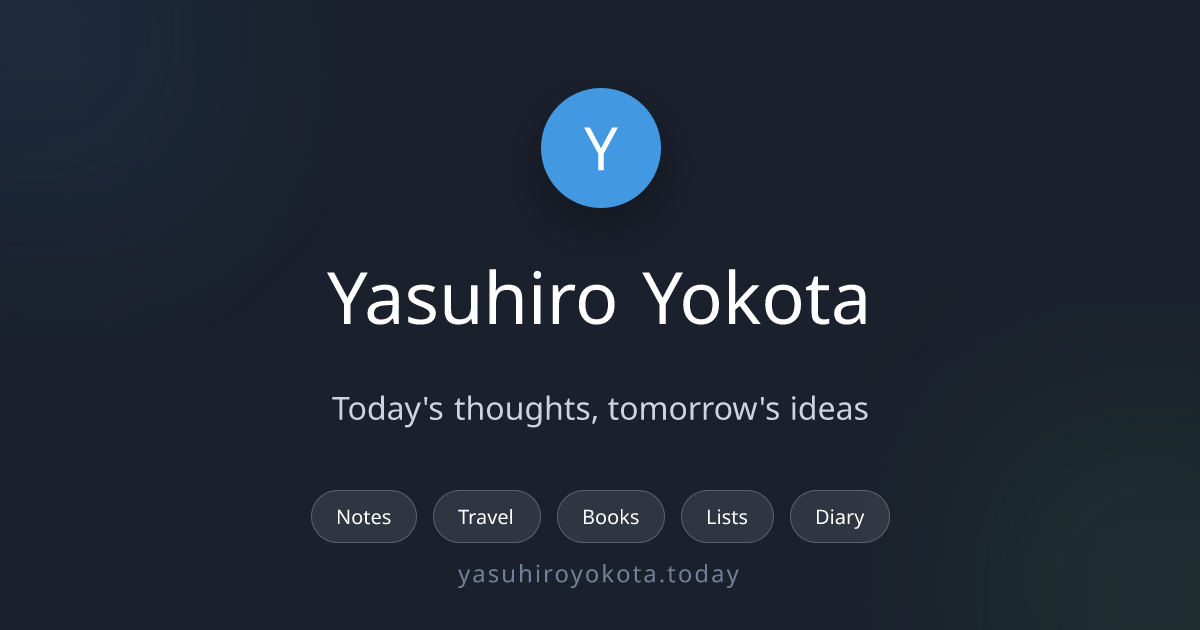 Yasuhiro Yokota Today